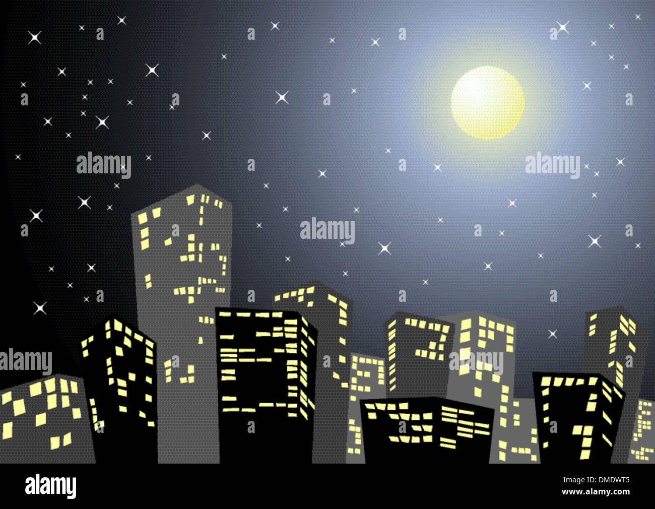 Blue light night in Stock Vector Images - Alamy