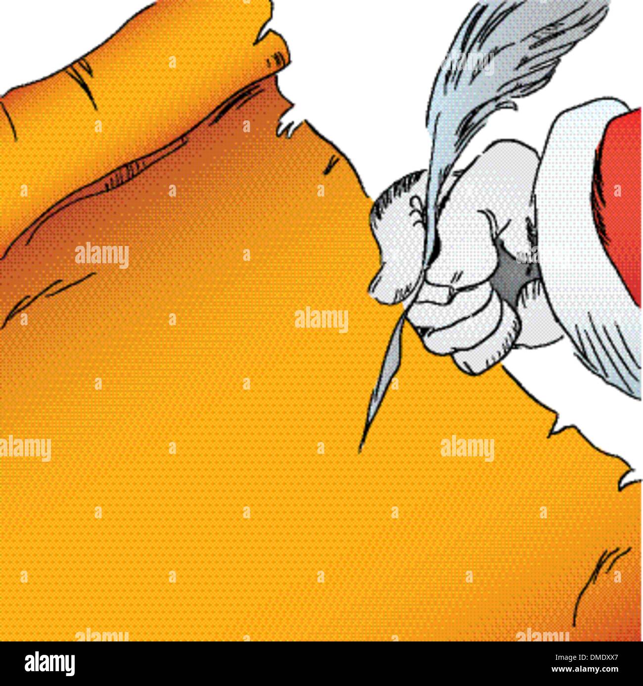 Scroll antique parchment on Stock Vector Images - Alamy