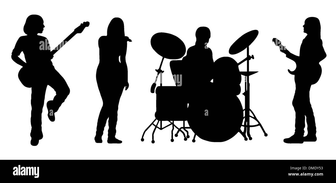 Singing Band Vector Stock Vector Image & Art - Alamy