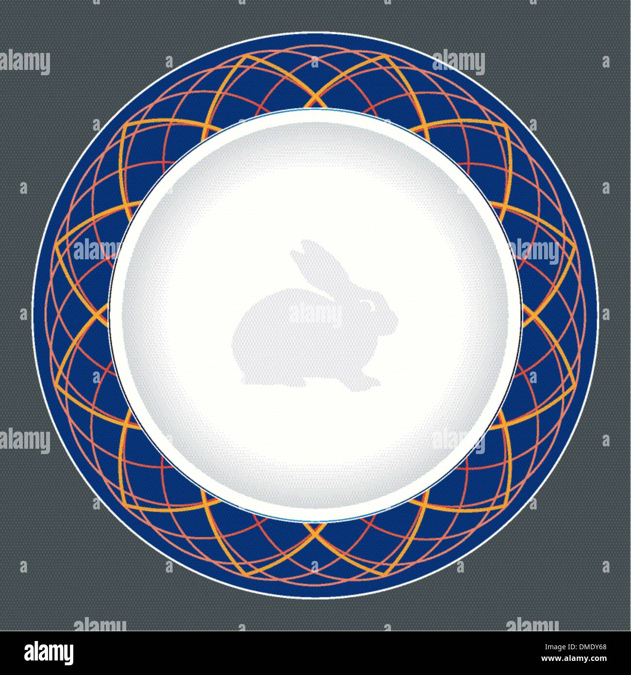 Dinner Plate Design Template Stock Vector Image & Art - Alamy