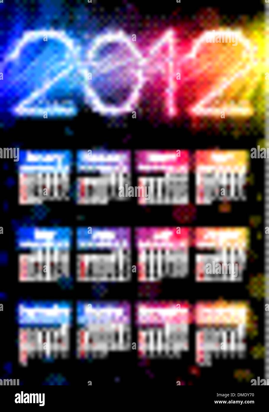 Rainbow planner hi-res stock photography and images - Alamy