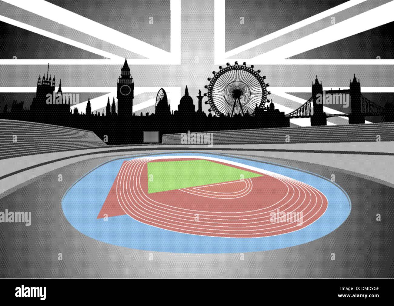 City international stadium Stock Vector Images - Alamy