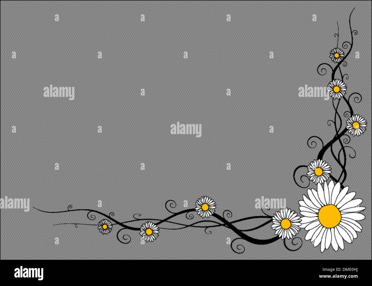 Vector daisy frame Stock Vector Image & Art - Alamy