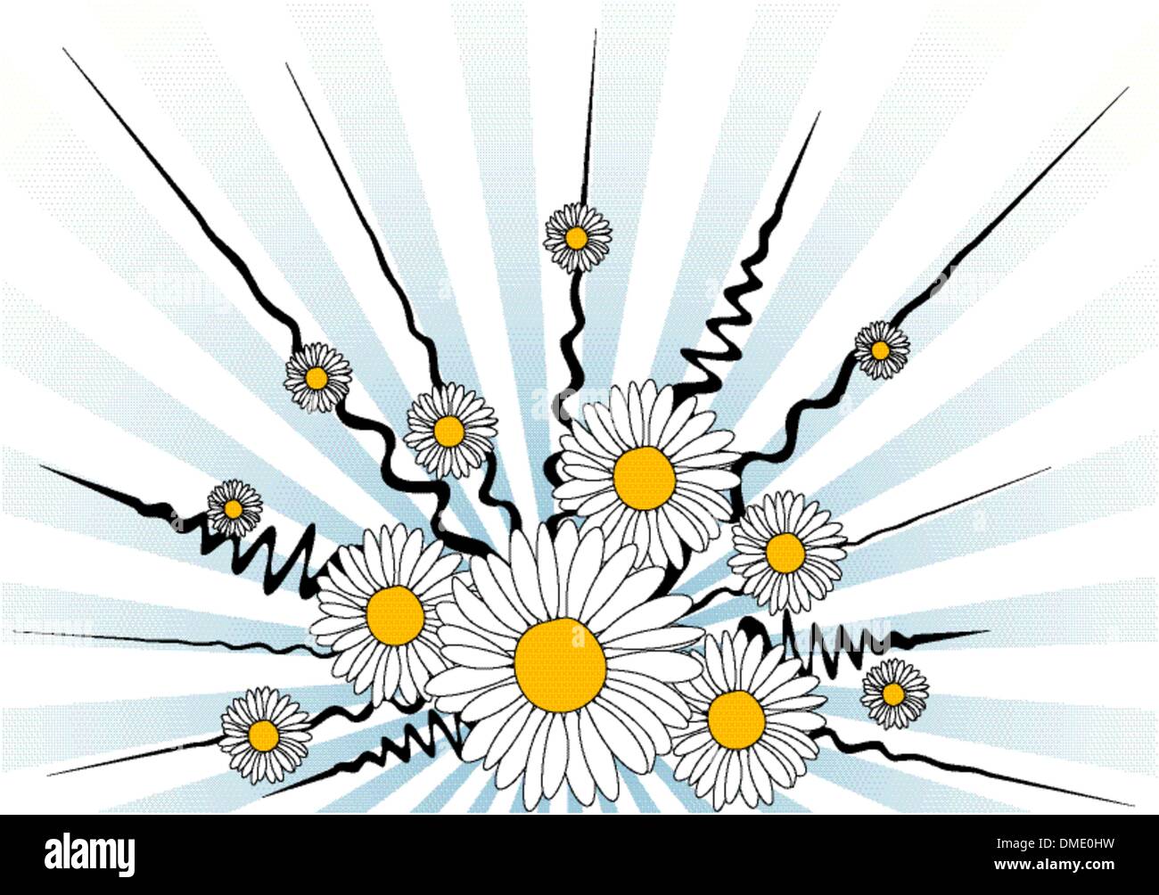 Vector daisy background Stock Vector Image & Art - Alamy