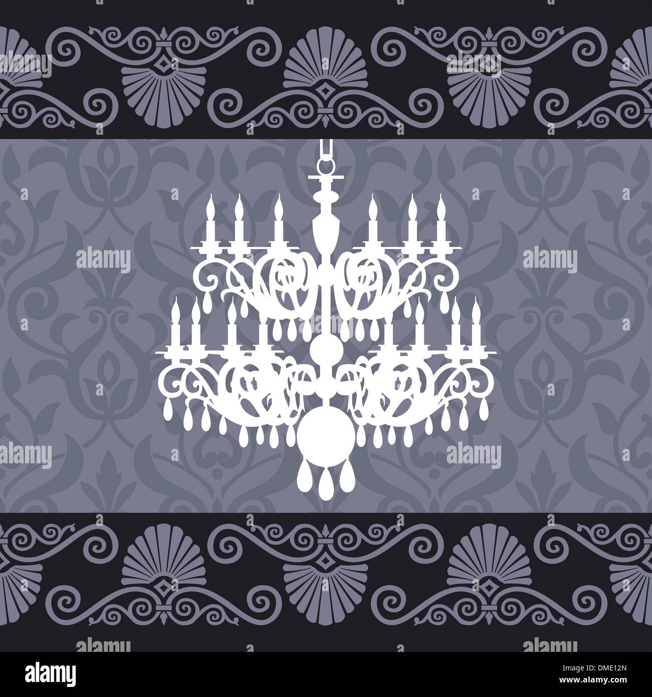 Blue chandelier Stock Vector Images - Alamy