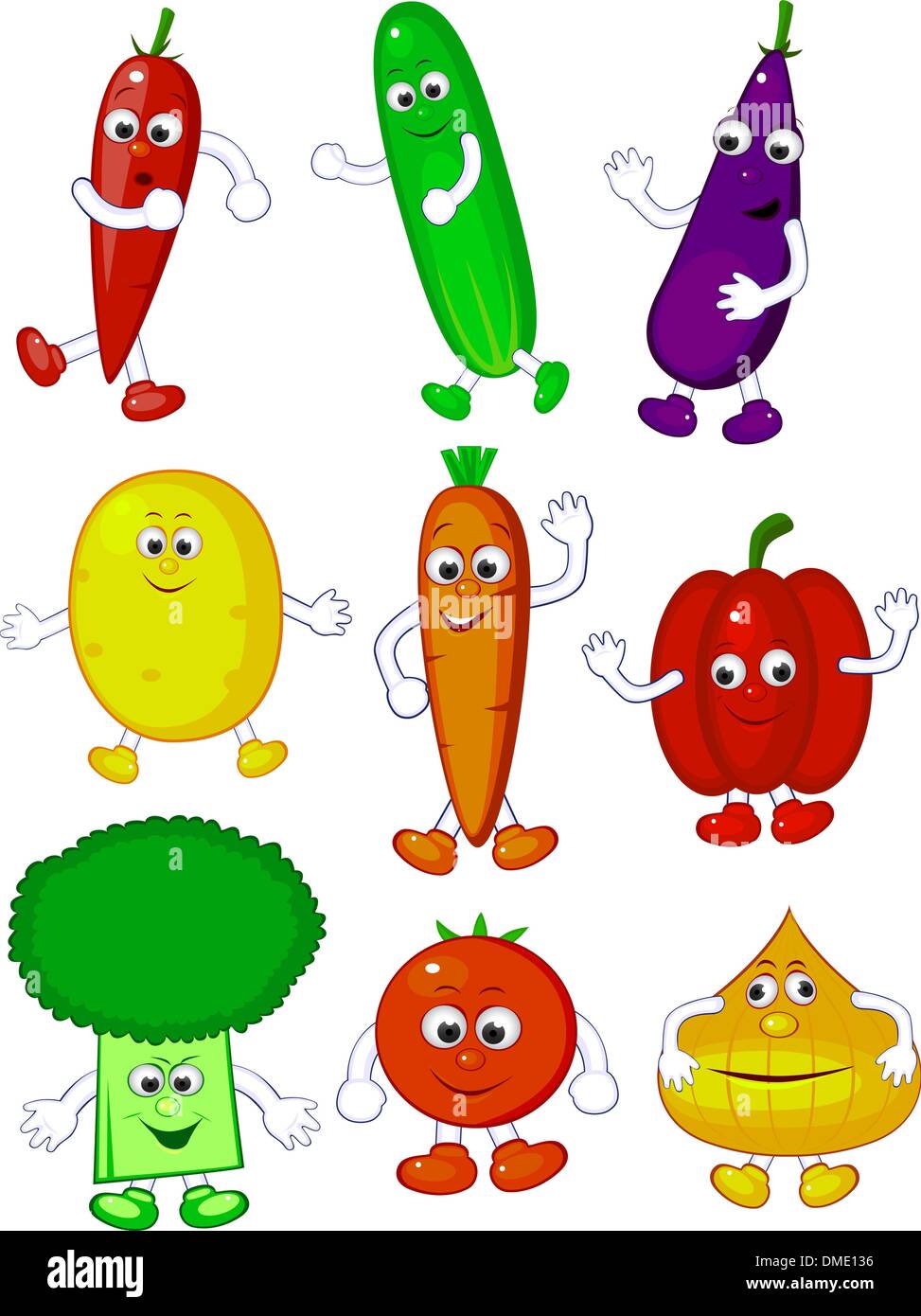 Happy cucumber vegetable cartoon character hi-res stock photography and ...