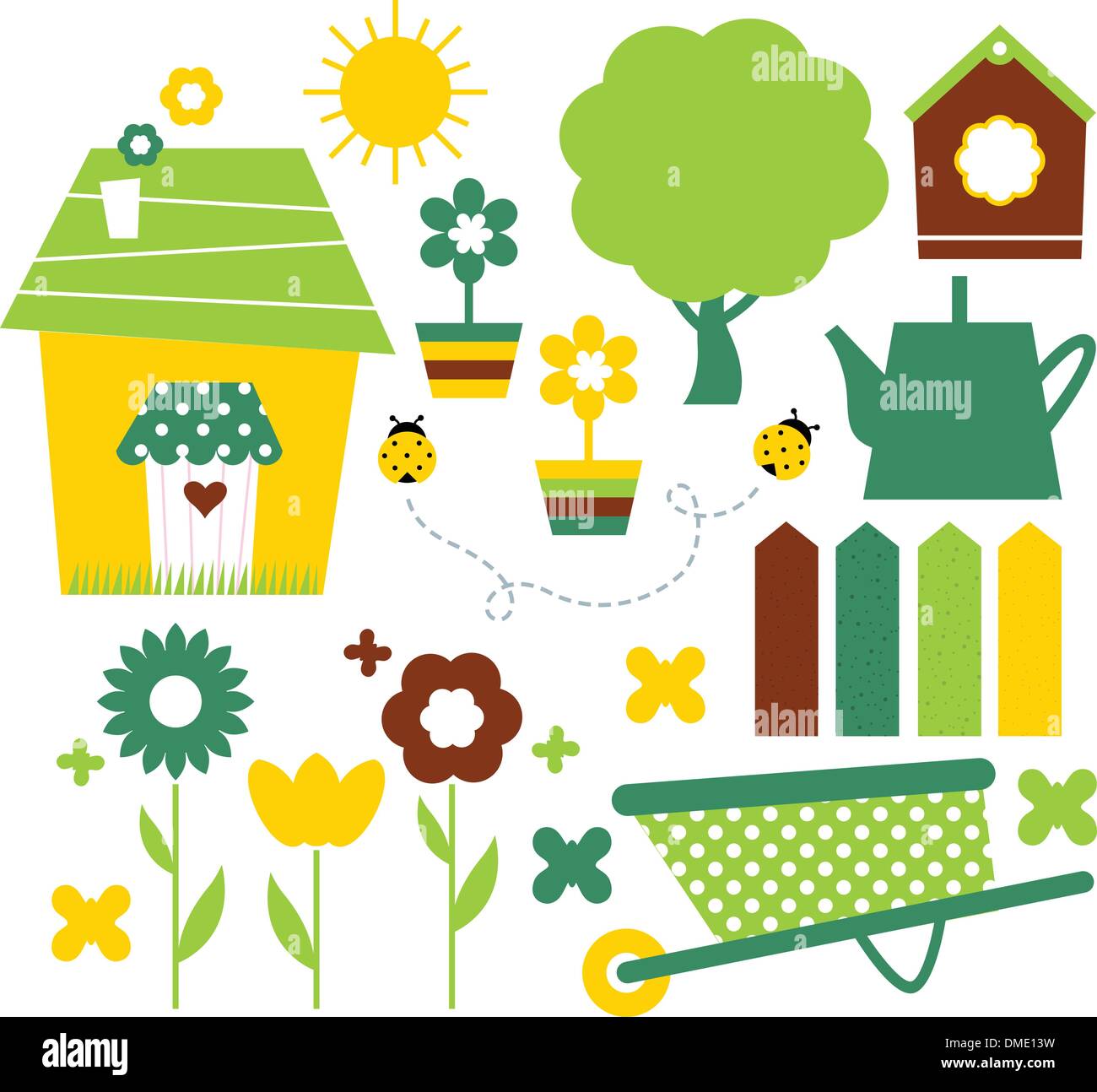 Modern white holiday village Cut Out Stock Images & Pictures - Alamy