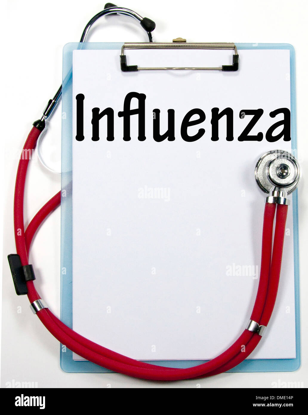 influenza diagnosis sign Stock Photo - Alamy