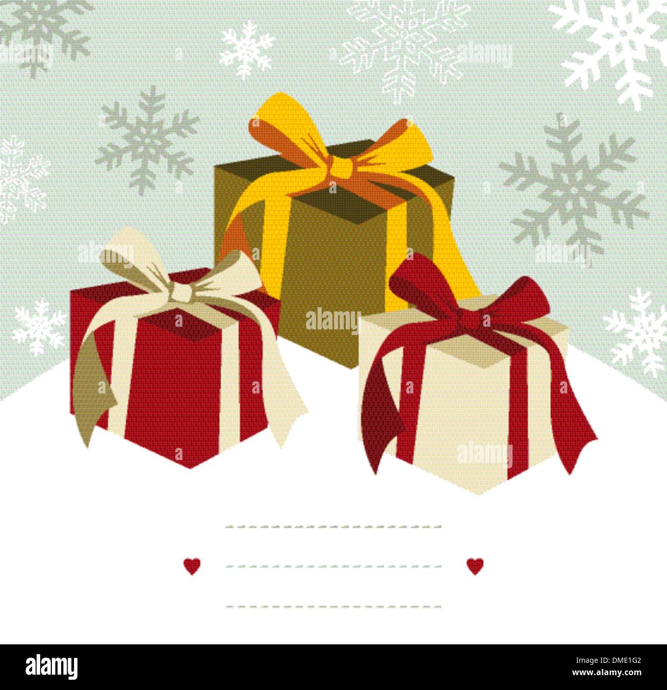 Christmas background gifts white Stock Vector Images - Alamy