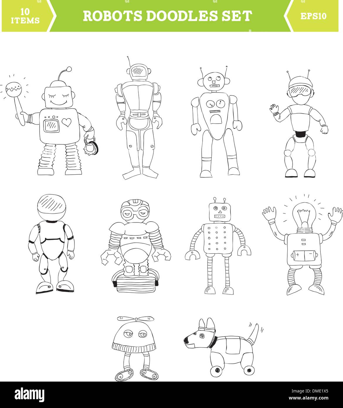 Retro robots hi-res stock photography and images - Alamy