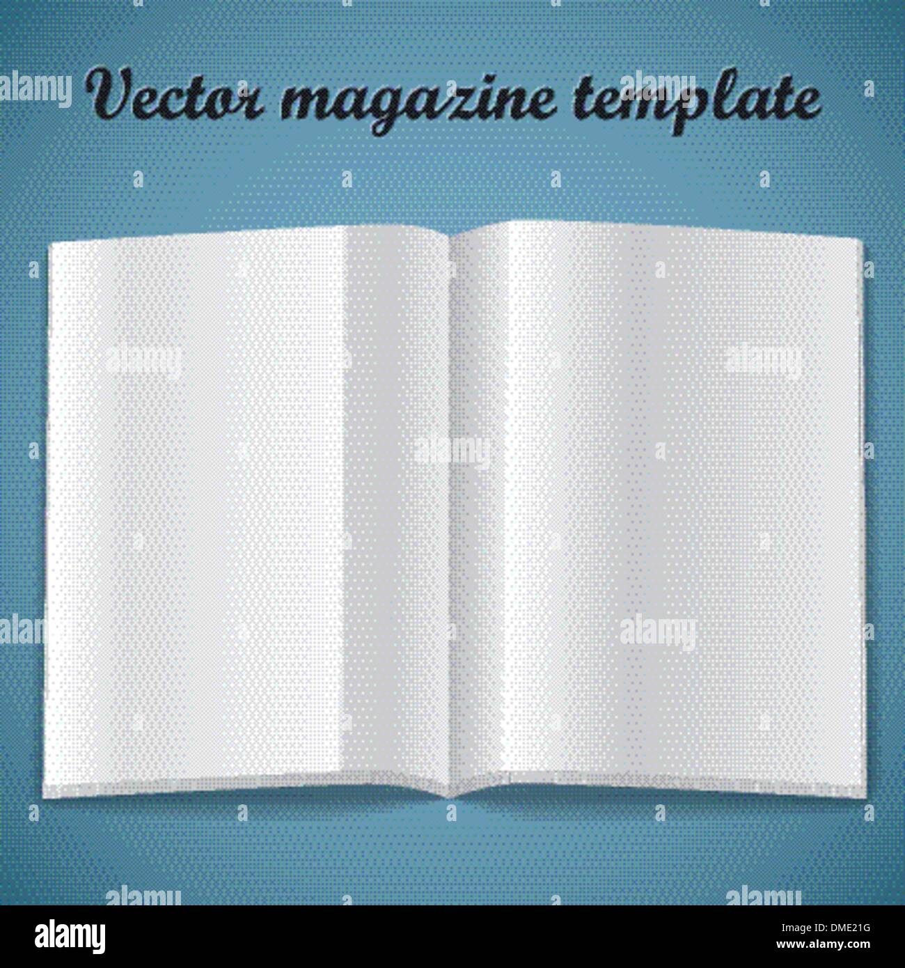 Magazine blank page template. Vector illustration Stock Vector Image ...