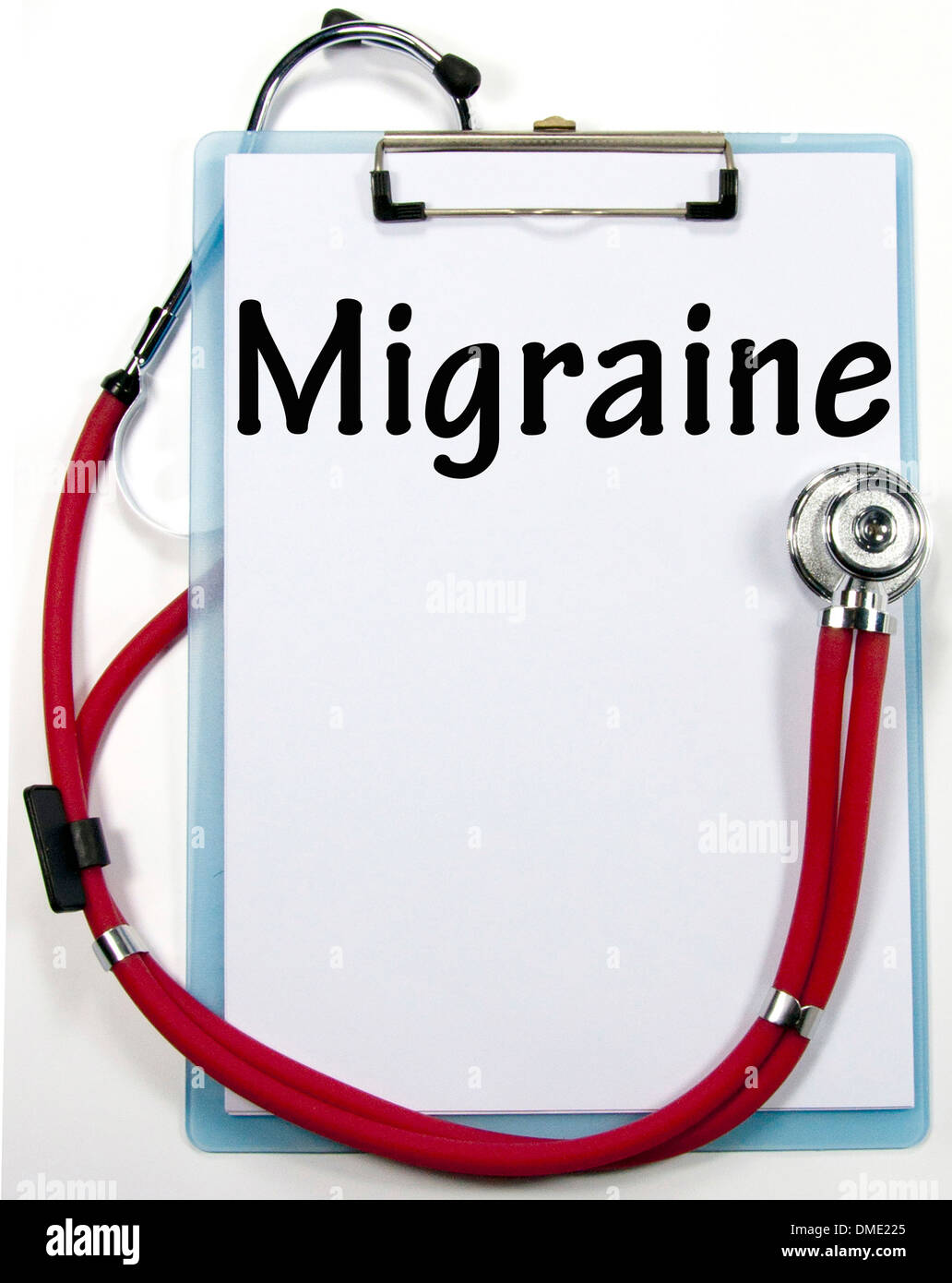 migraine diagnosis sign Stock Photo - Alamy
