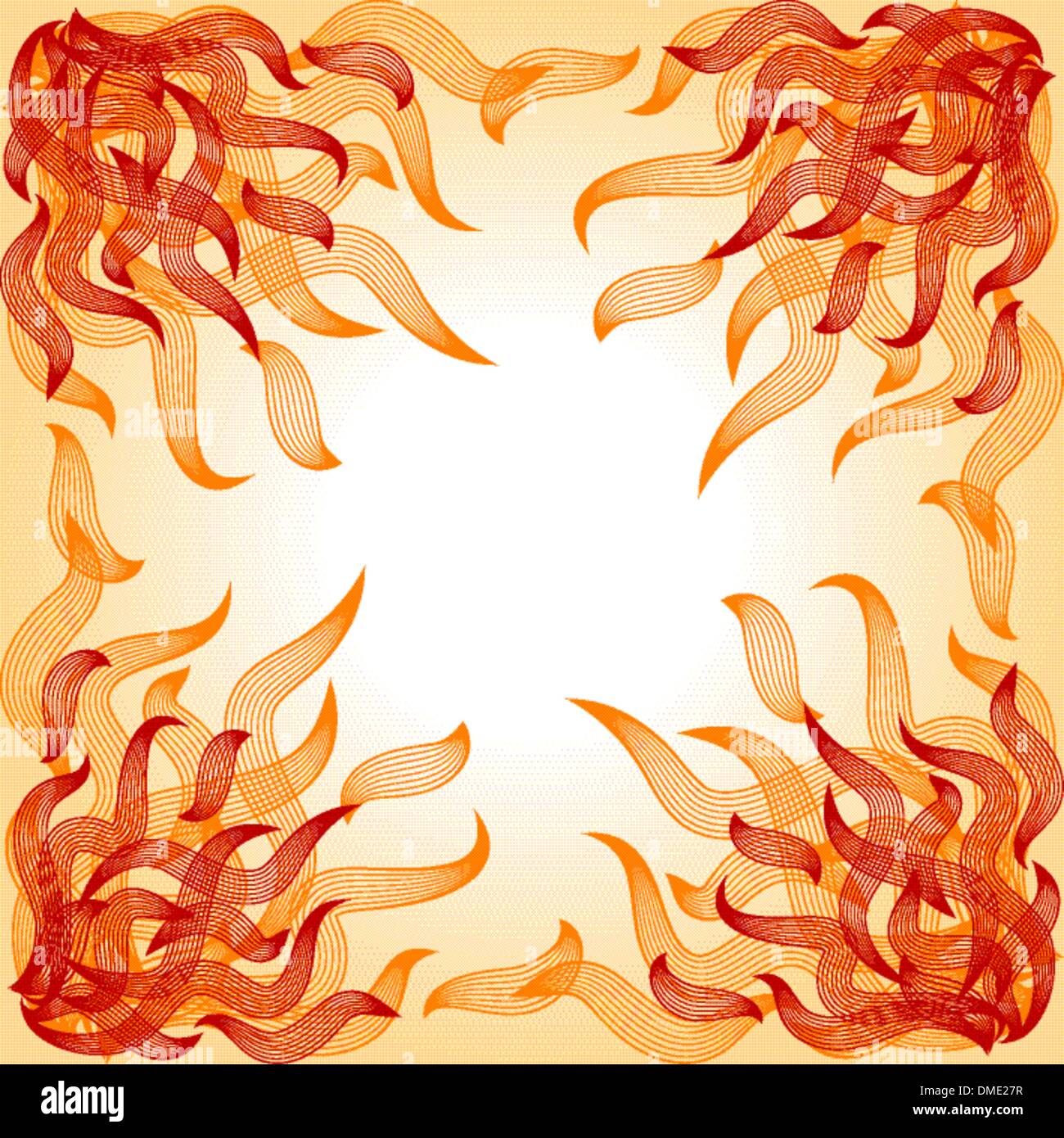 Fiery border Stock Vector Images - Alamy