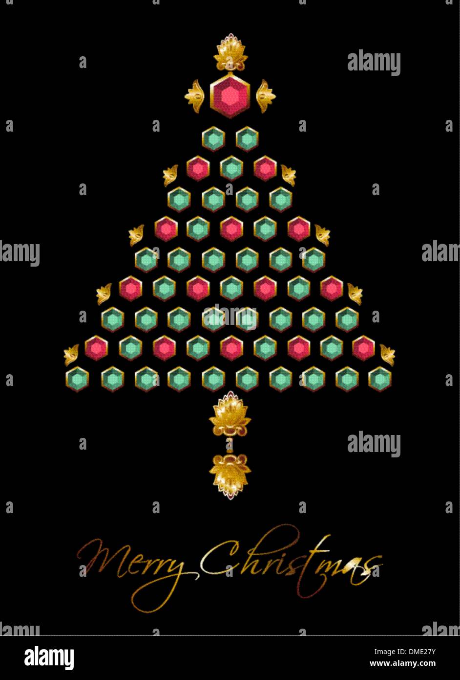 Diamond Christmas Tree Stock Vector Image & Art - Alamy