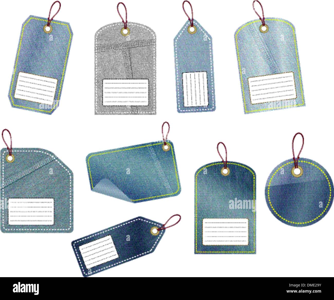 Collection of jeans labels hi-res stock photography and images - Alamy