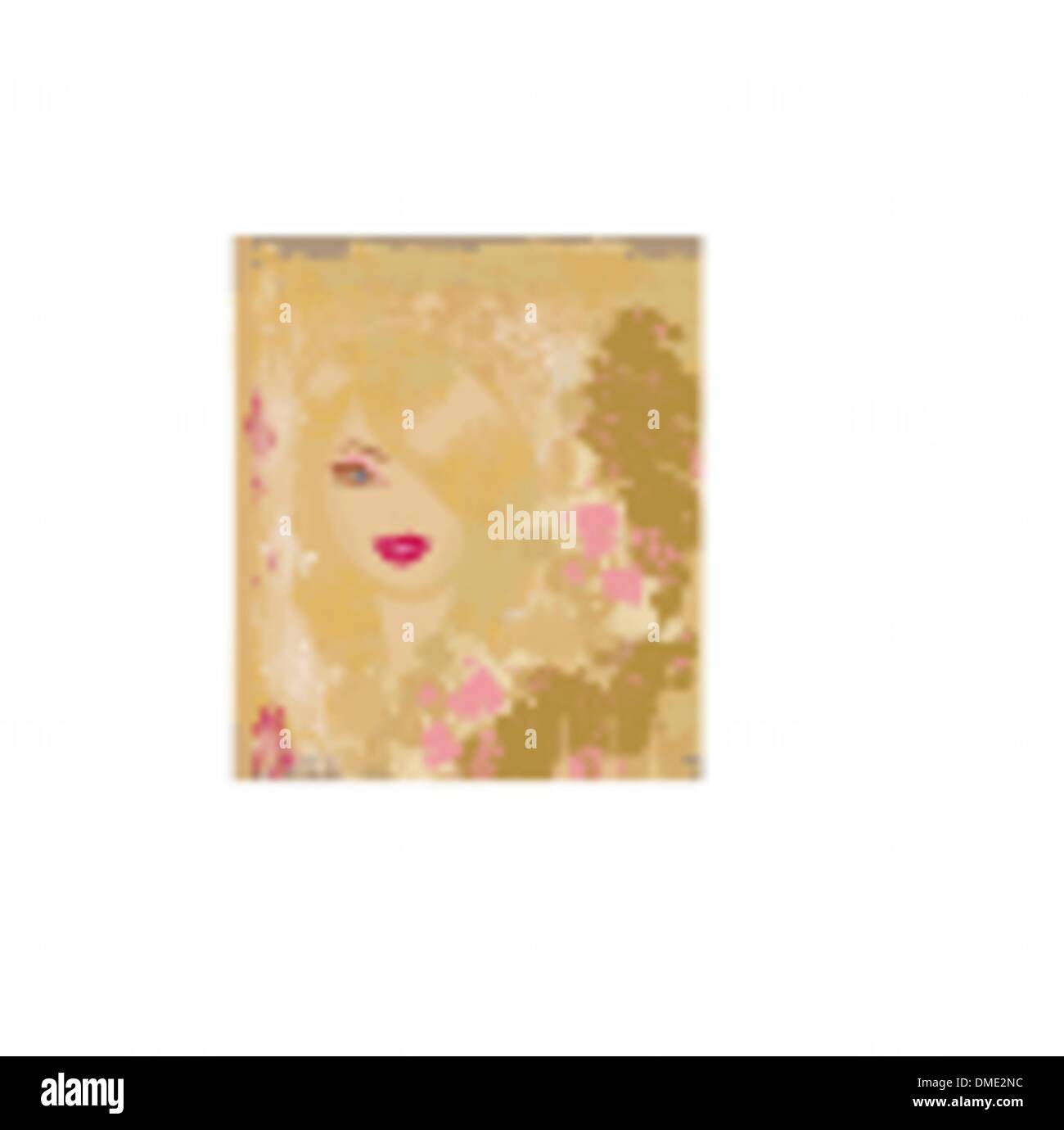 Abstract Beautiful Woman Poster Stock Vector Image And Art Alamy