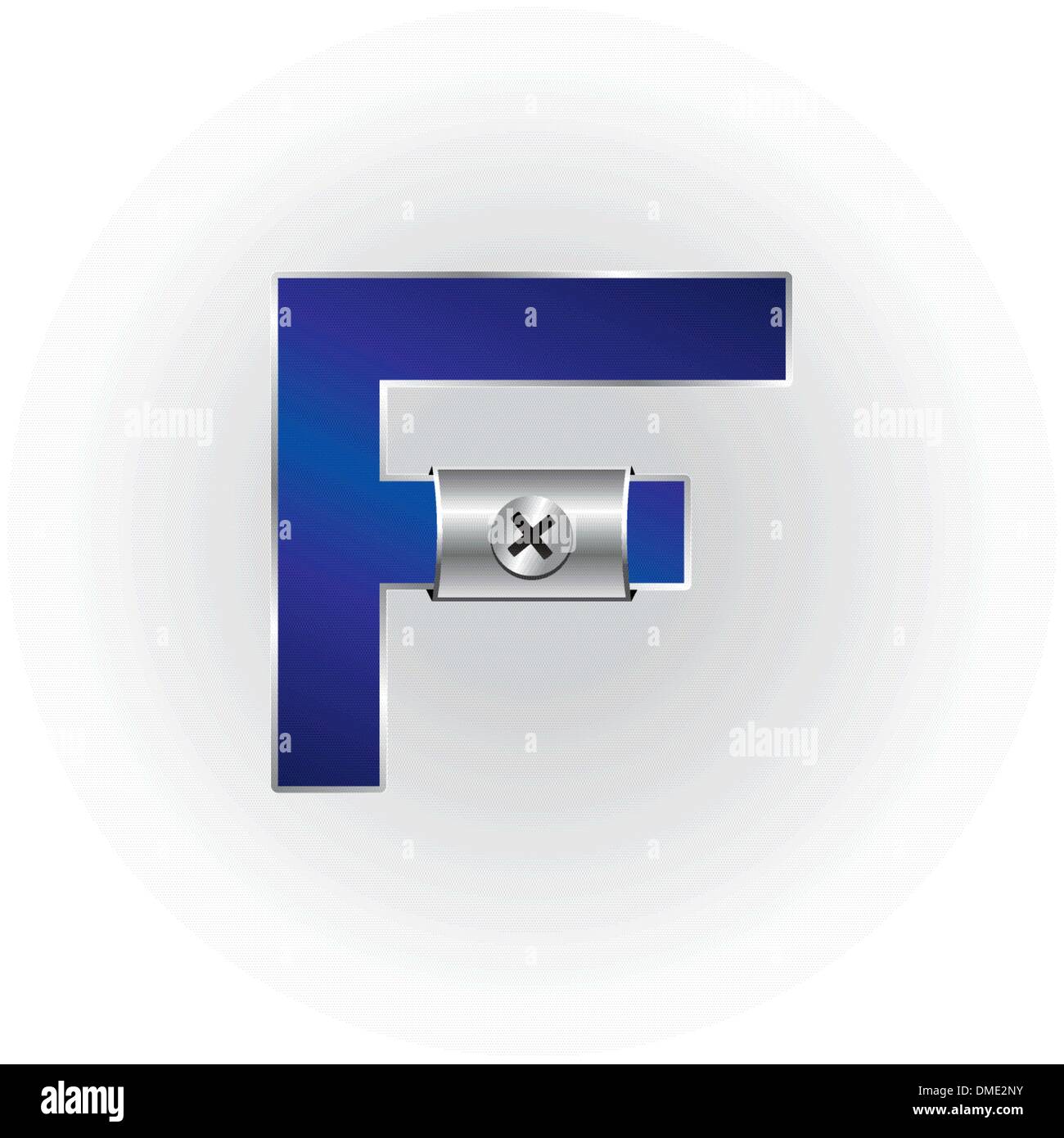 Blue Metallic Fonts Stock Vector Image & Art - Alamy