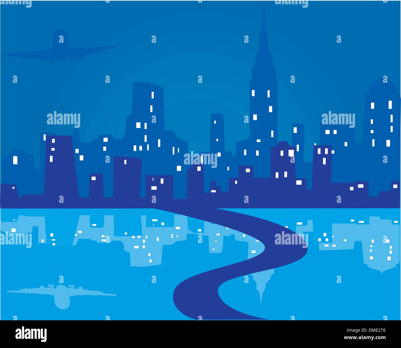 Splash city Stock Vector Images - Alamy