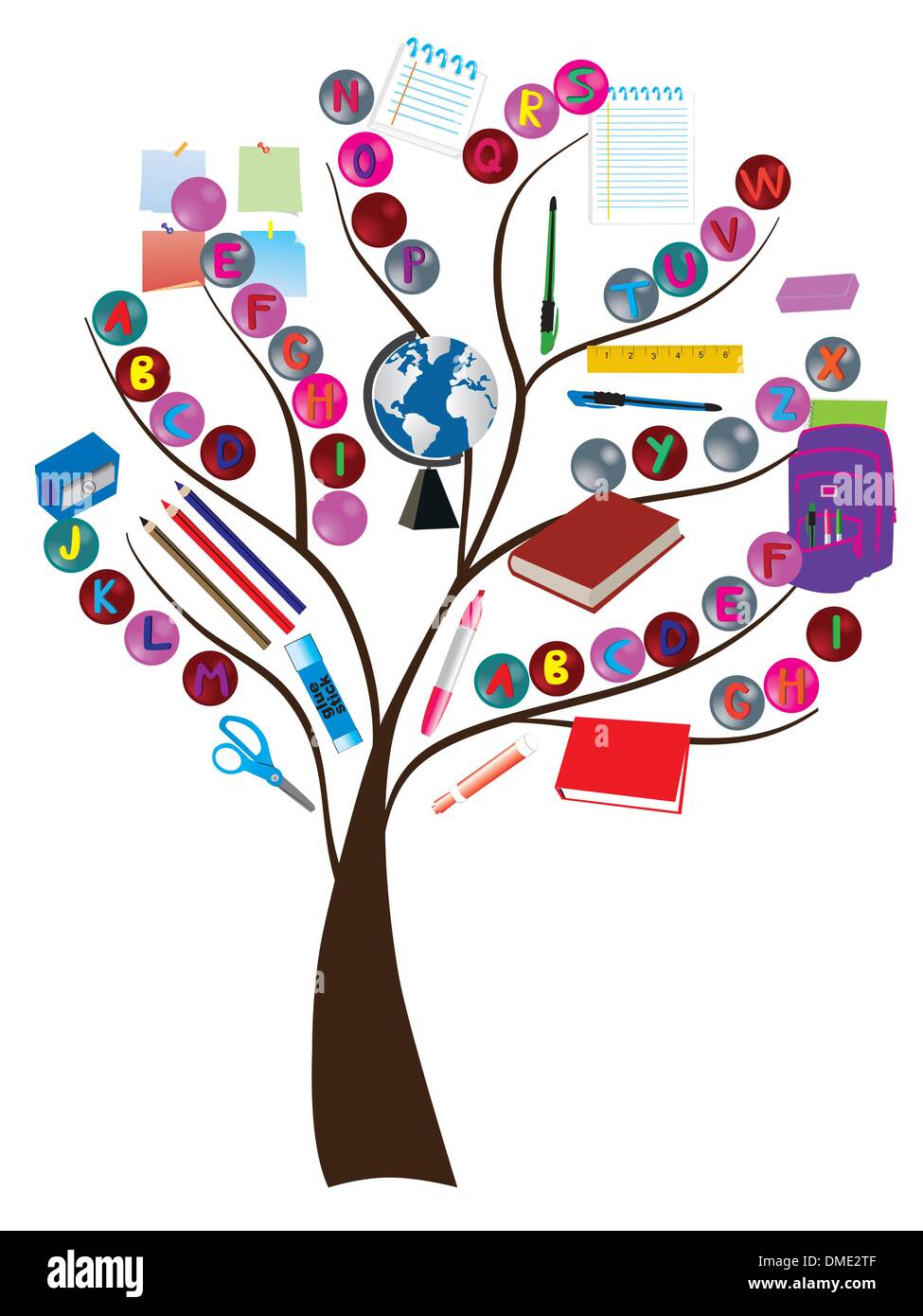 Tree school Stock Vector Images - Alamy