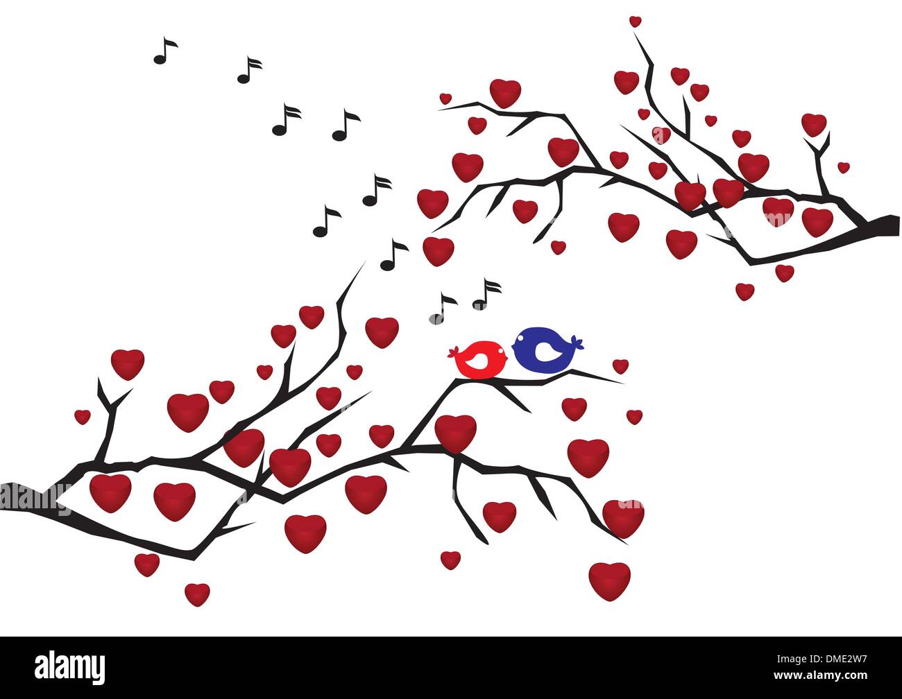 vector love birds Stock Vector Image & Art - Alamy