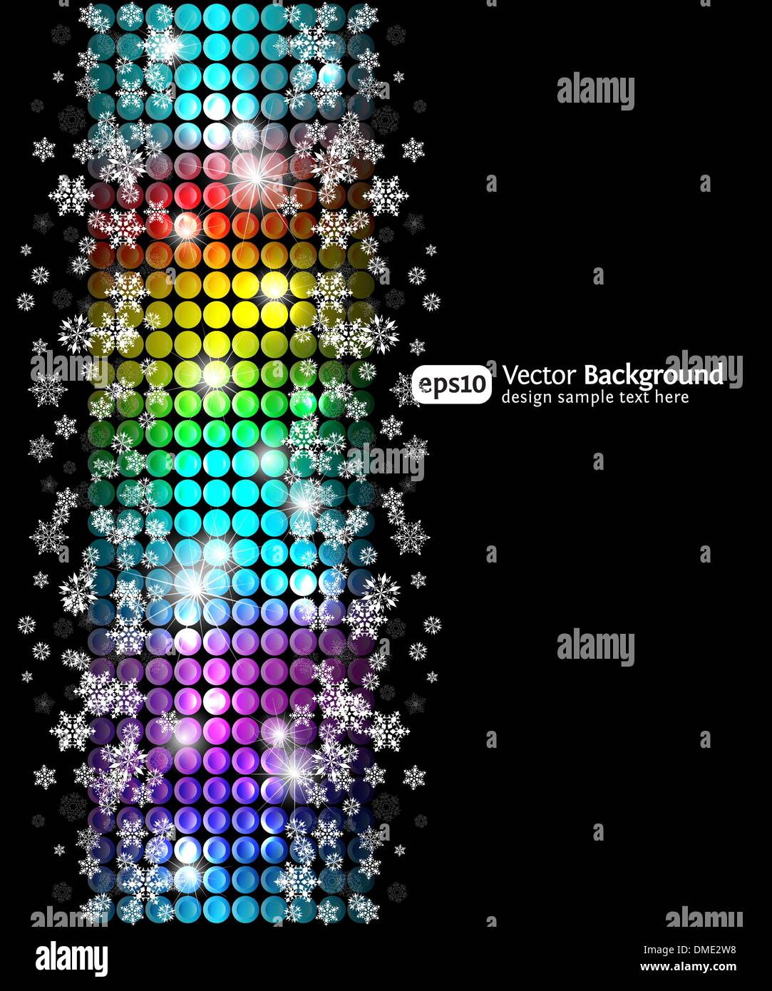 Winter circle shape concept Stock Vector Images - Alamy