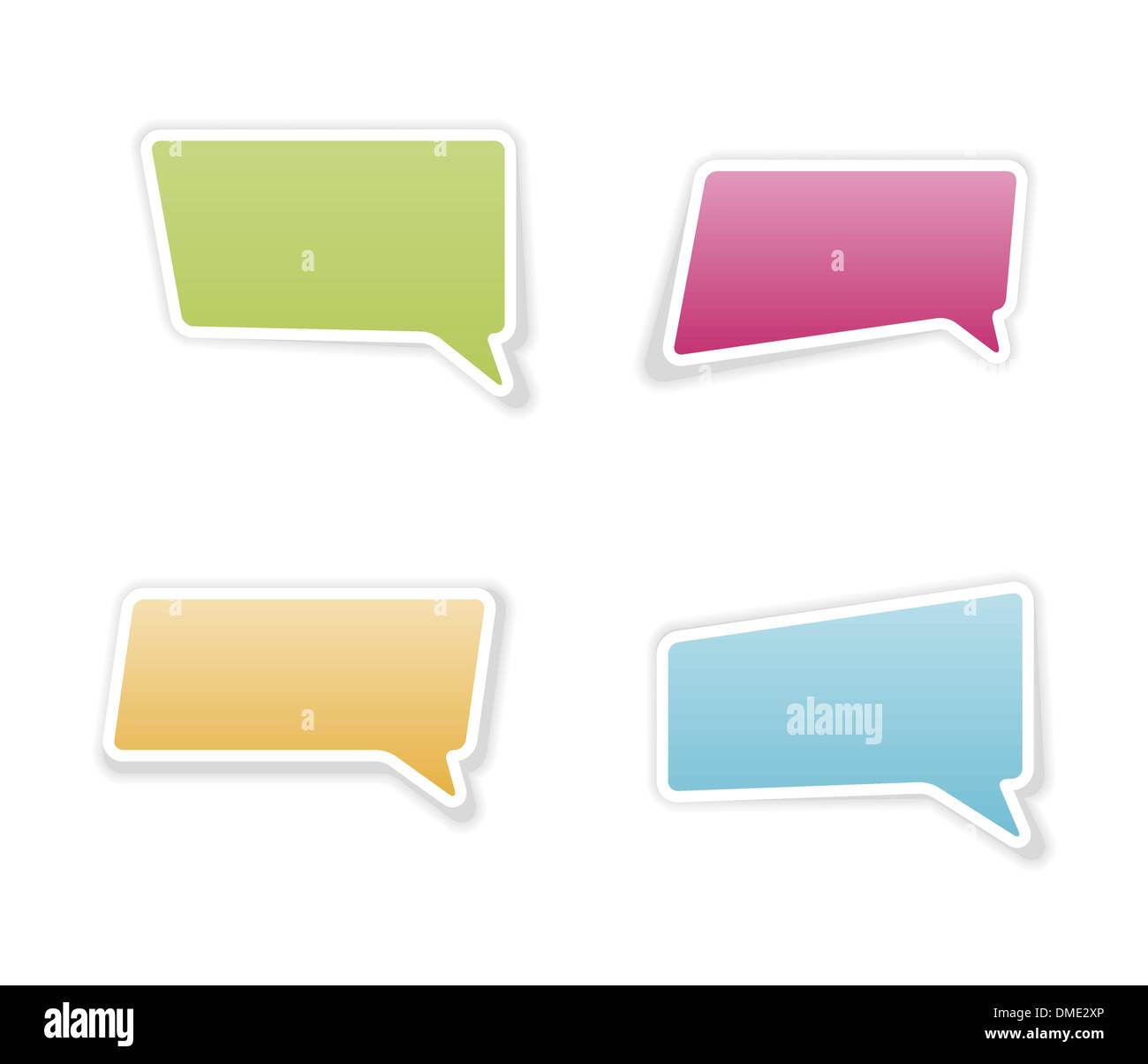 Orange message bubble Cut Out Stock Images & Pictures - Alamy