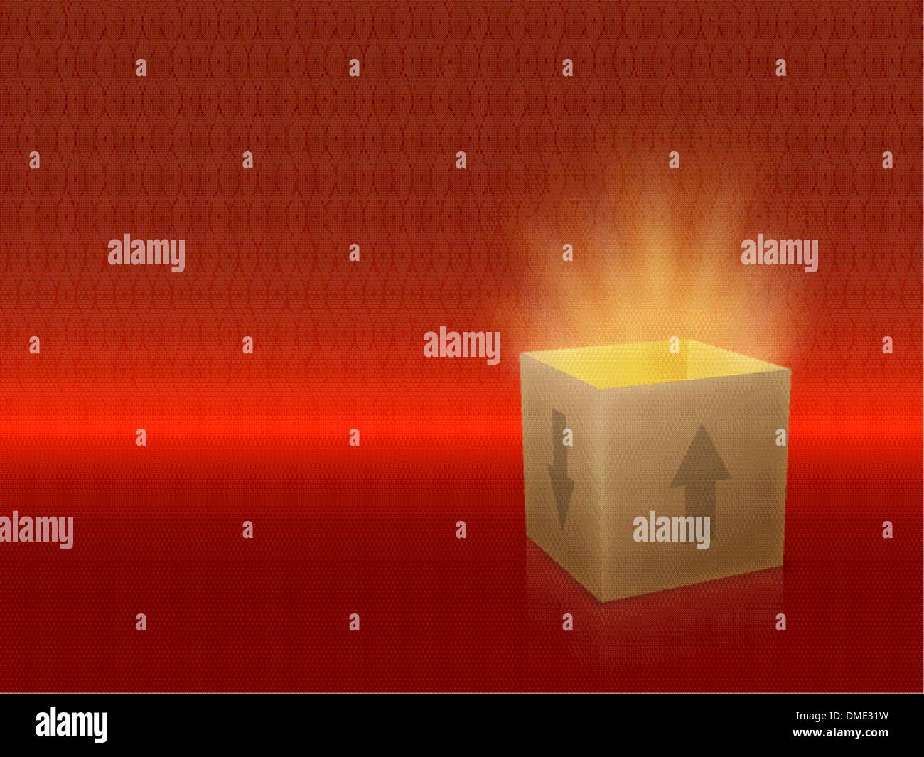 Open storage box Stock Vector Images - Alamy