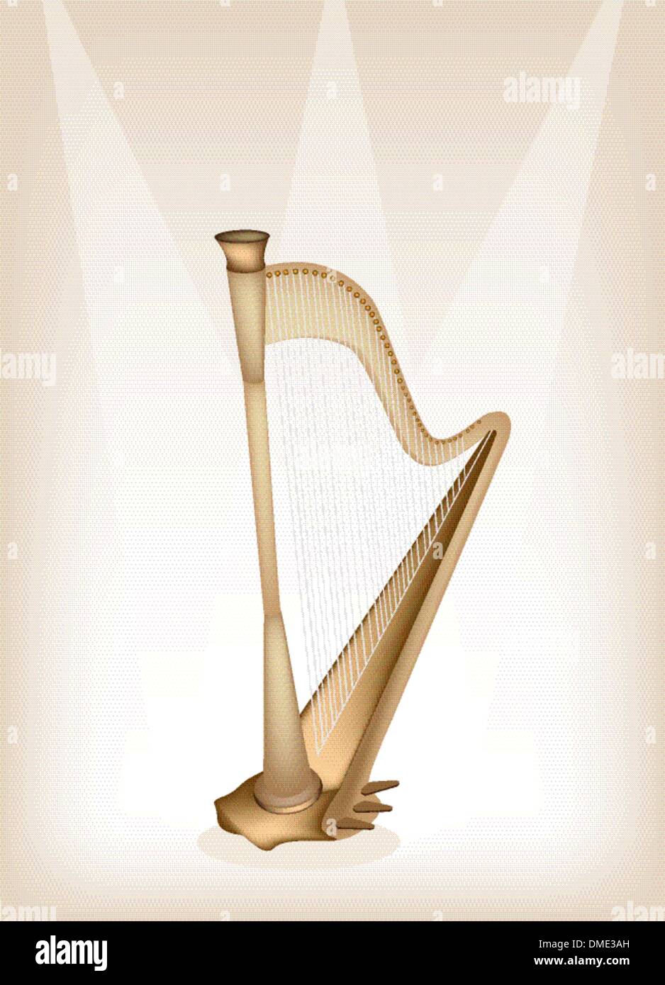 Harp on stage hi-res stock photography and images - Alamy