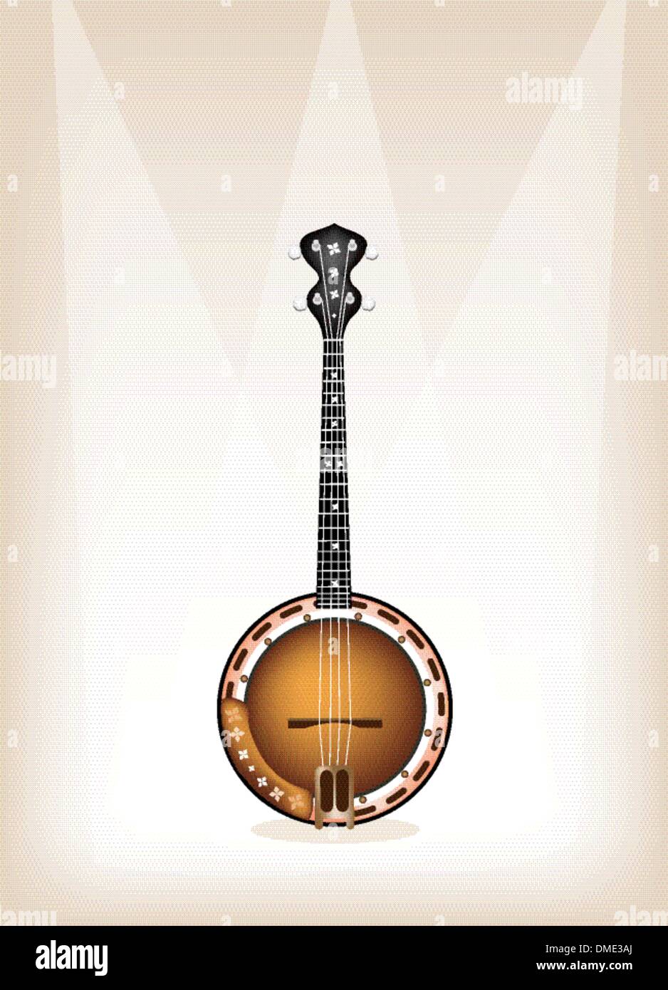 5 string banjo Stock Vector Images - Alamy