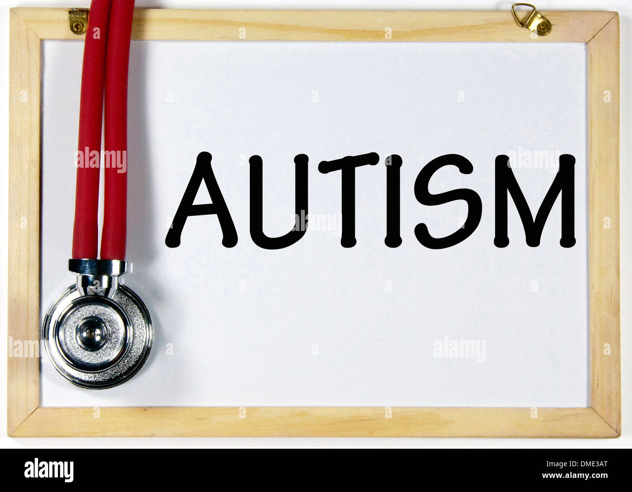 AUTISM diagnosis sign Stock Photo - Alamy