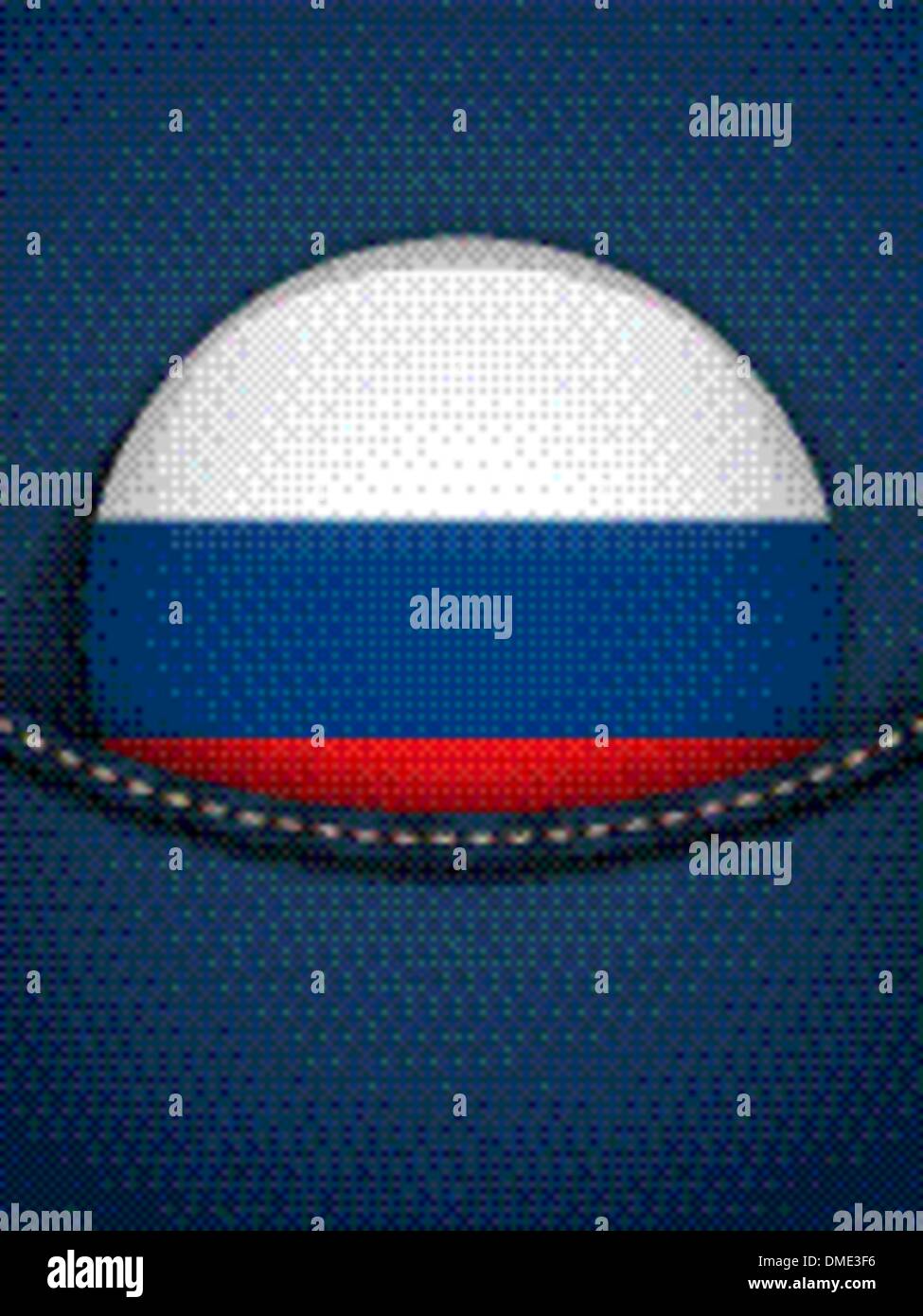 Russian flag in blue Stock Vector Images - Alamy