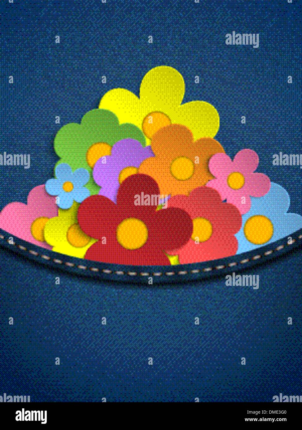 Spring season flowers in Stock Vector Images - Alamy