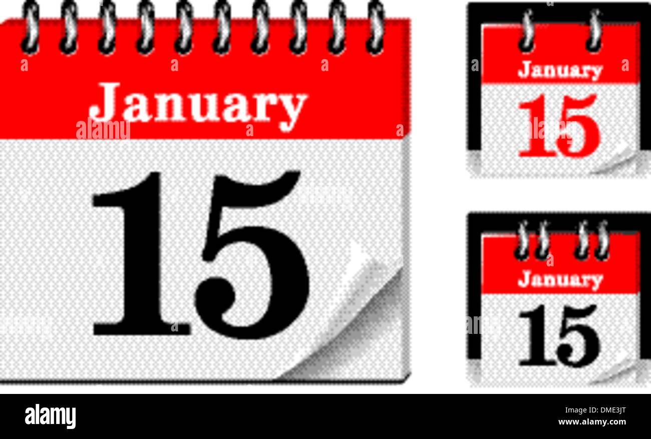 Horizontal calendar image Stock Vector Images - Alamy