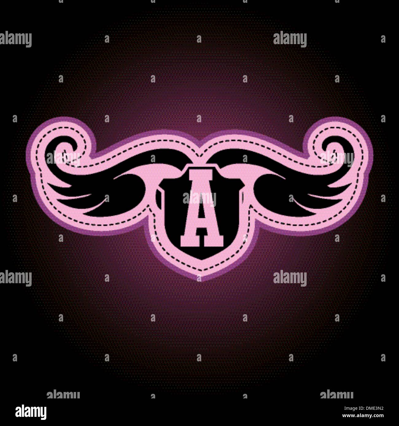 Black wings design Stock Vector Images - Alamy
