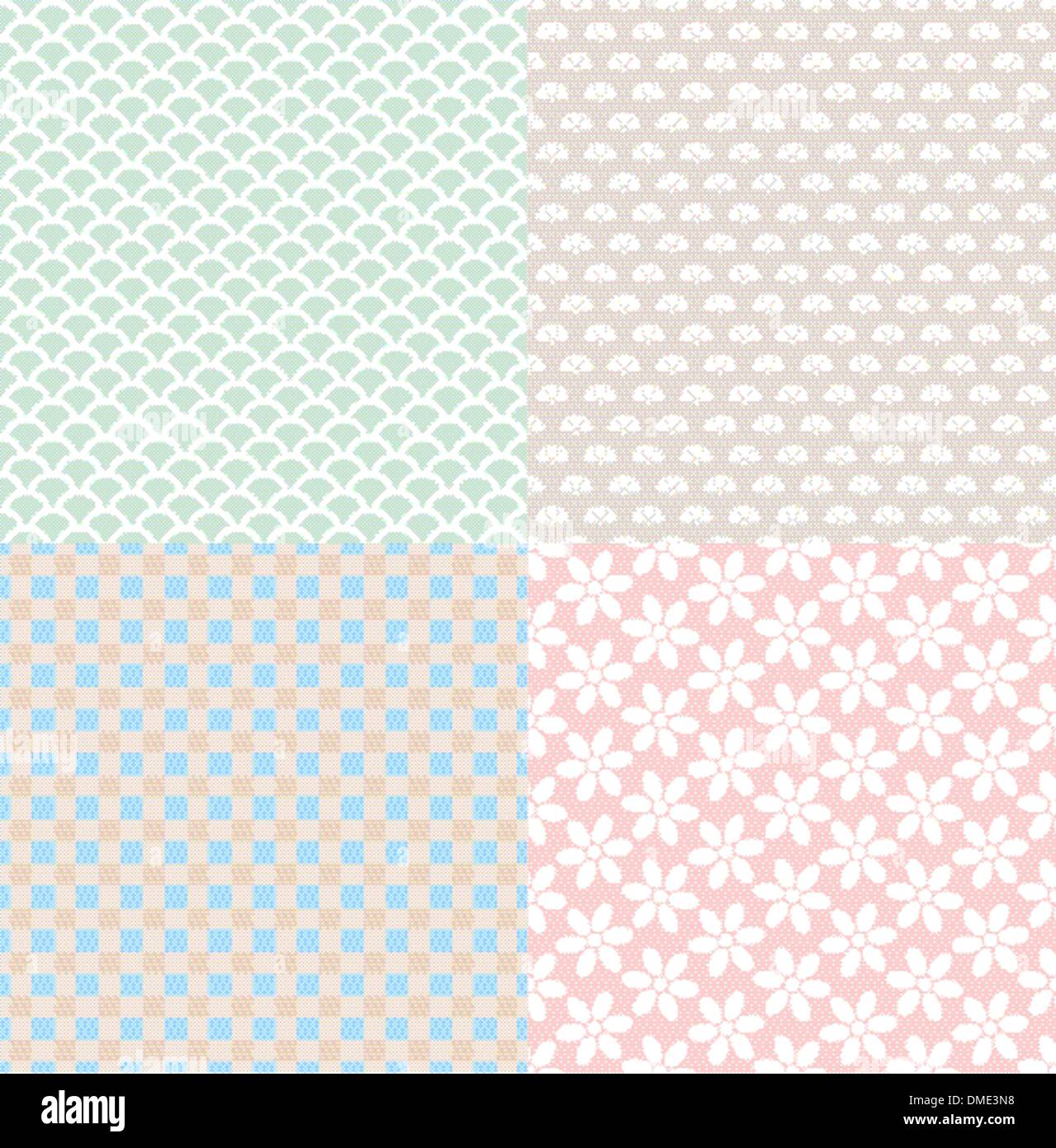 set of simple cute backgrounds Stock Vector Image & Art - Alamy