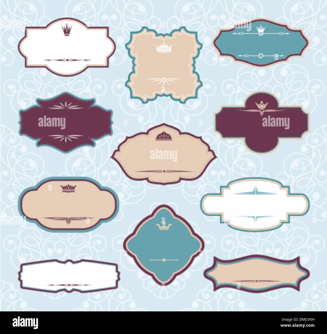 set of royal decorative frames Stock Vector Image & Art - Alamy