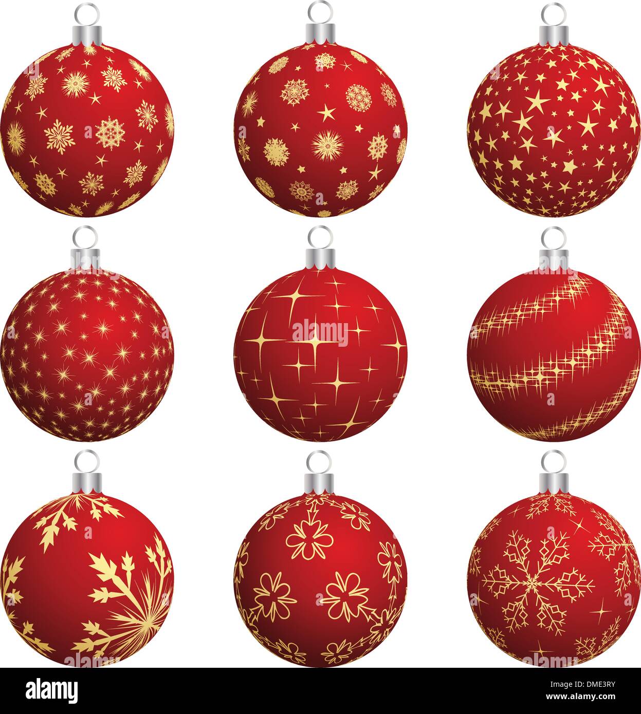 christmas ball set Stock Vector Image & Art - Alamy