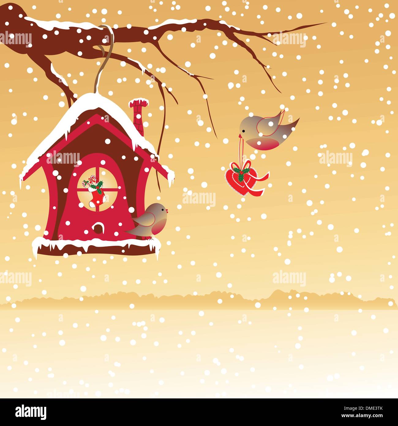 Greeting card nature Stock Vector Images - Alamy