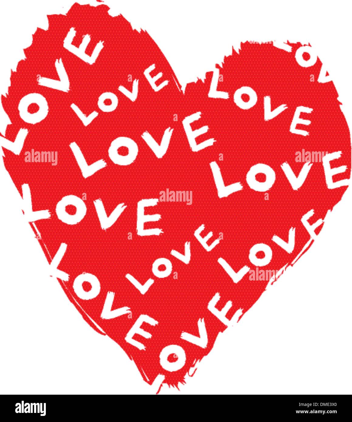 abstract love symbol with text Stock Vector Image & Art - Alamy