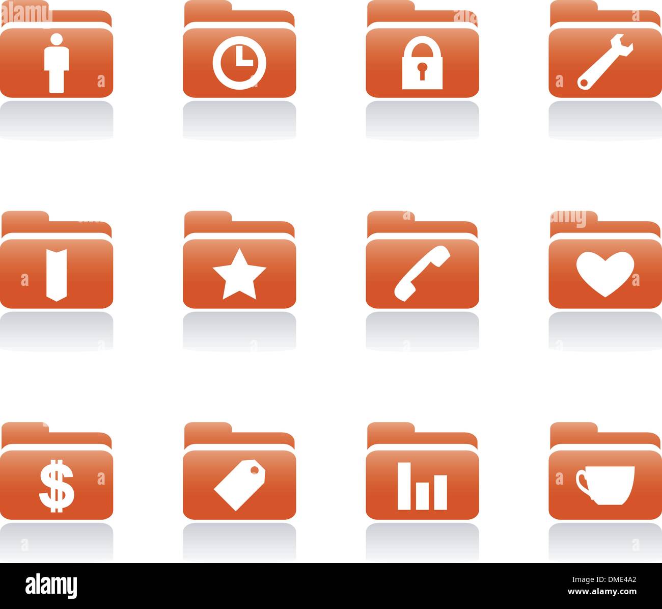 Folder icons for design Stock Vector Image & Art - Alamy