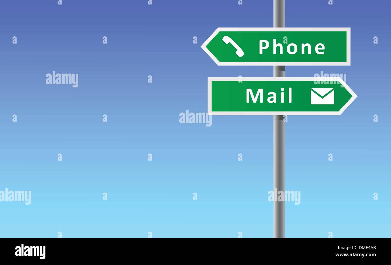 Mail on phone Stock Vector Images - Alamy