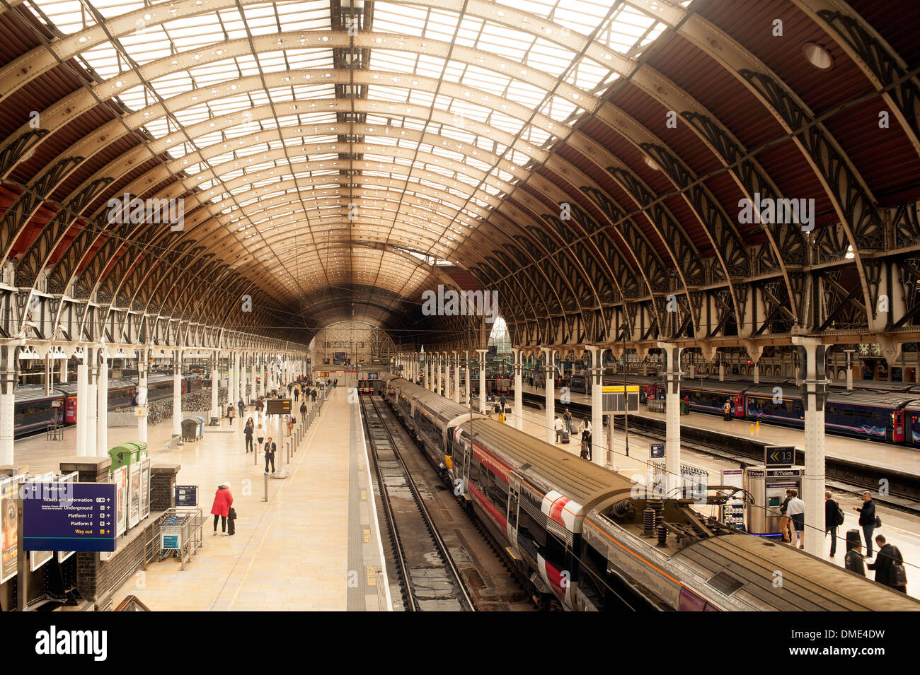 Paddington train station, West London, England, United Kingdom Stock ...