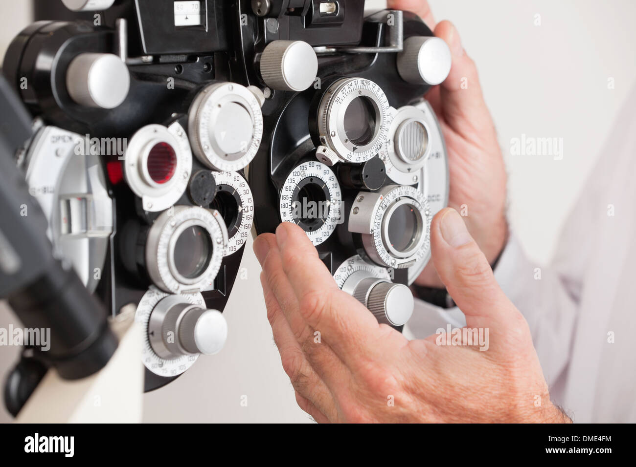 Phoropter For an Eye Examination Stock Photo - Alamy
