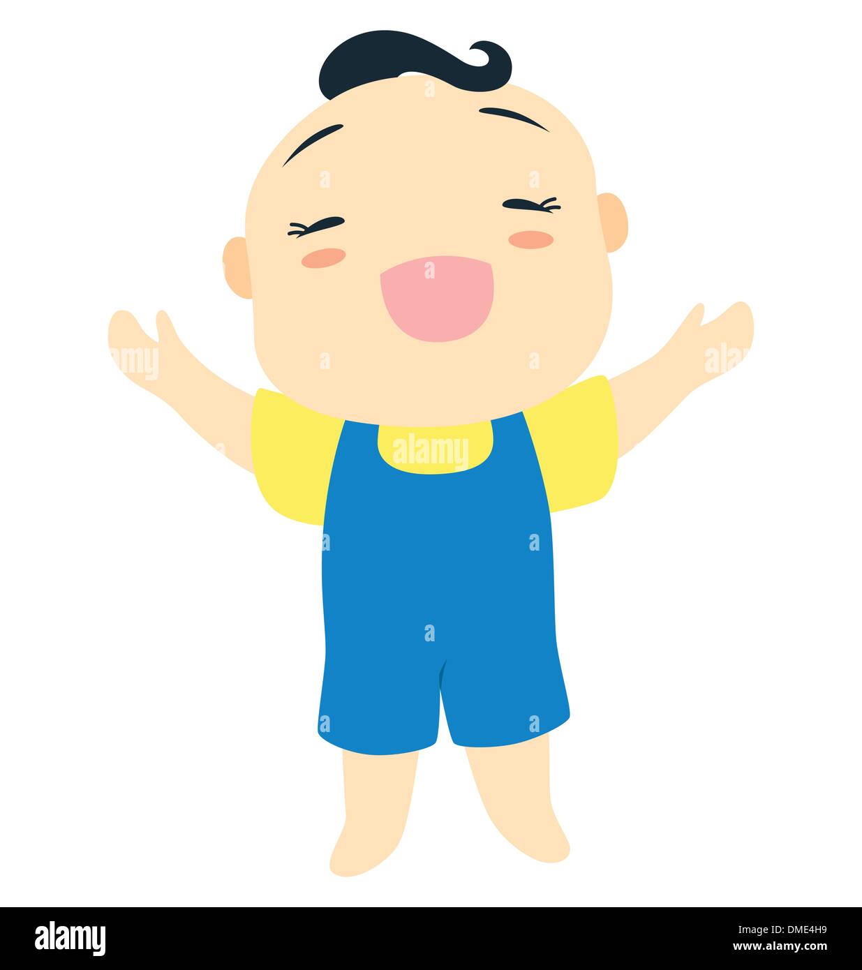 Happy chinese baby boy Stock Vector Images - Alamy