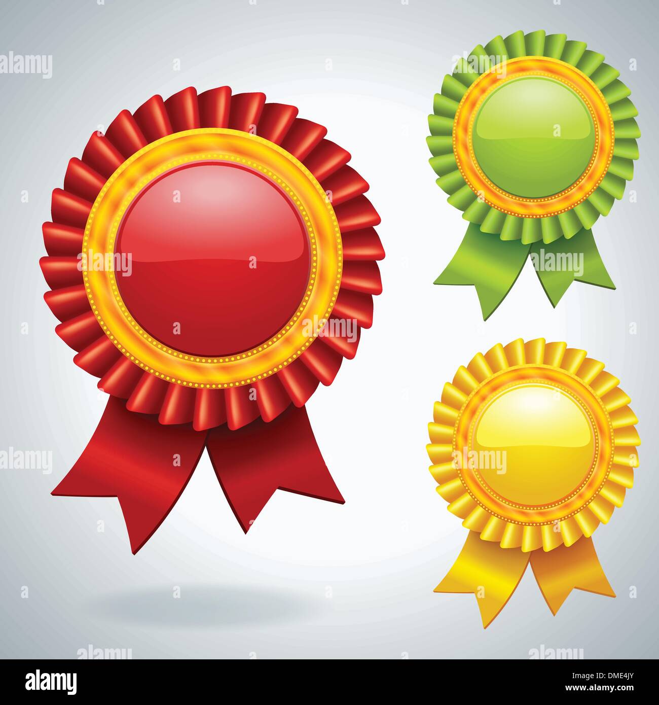 Collection of three vector Medals Stock Vector Image & Art - Alamy