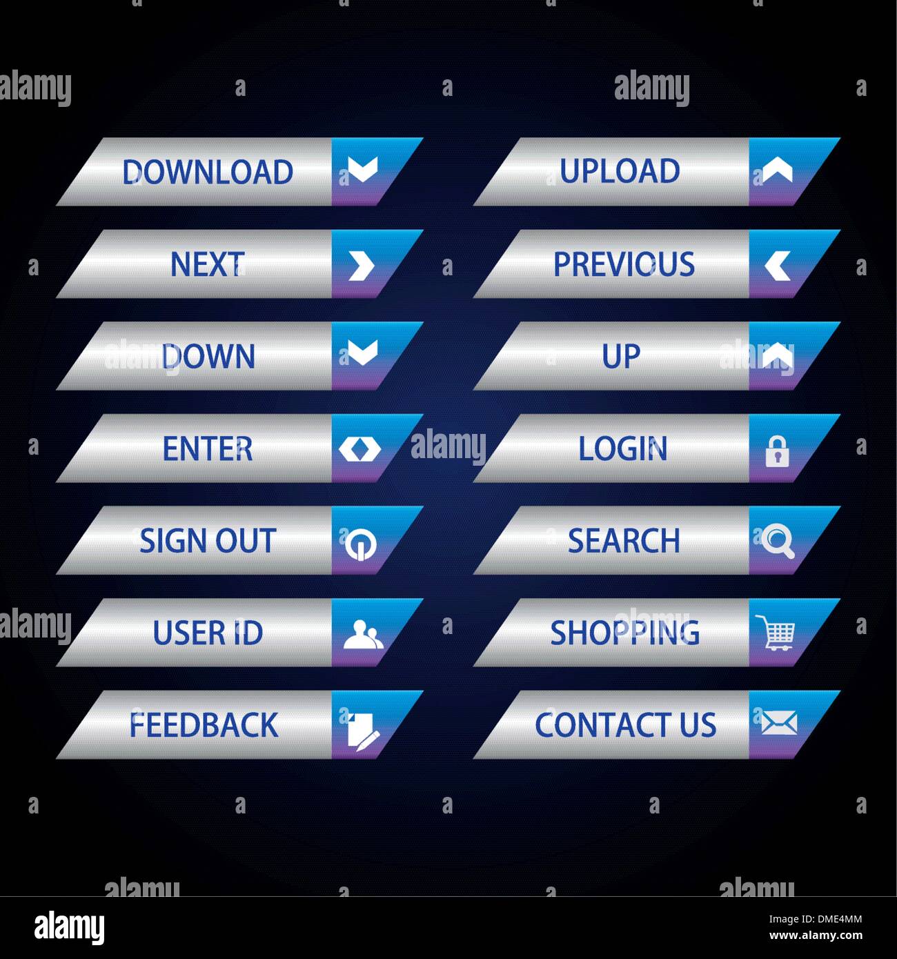 Web Design buttons Theme Stock Vector Image & Art - Alamy