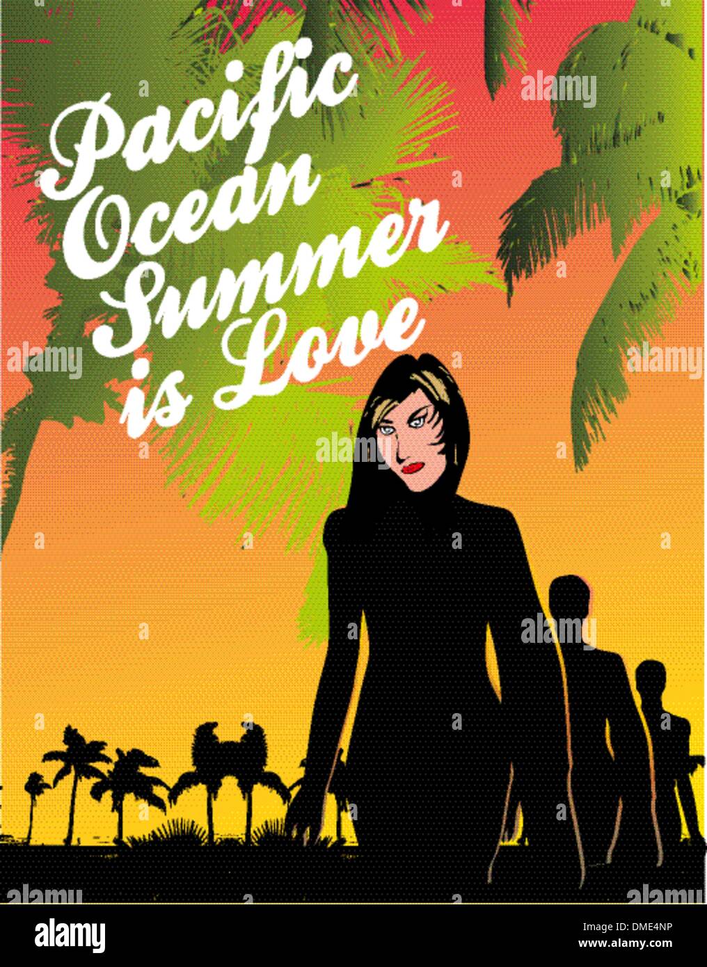 pacific surfer vector graphic design Stock Vector Image & Art - Alamy