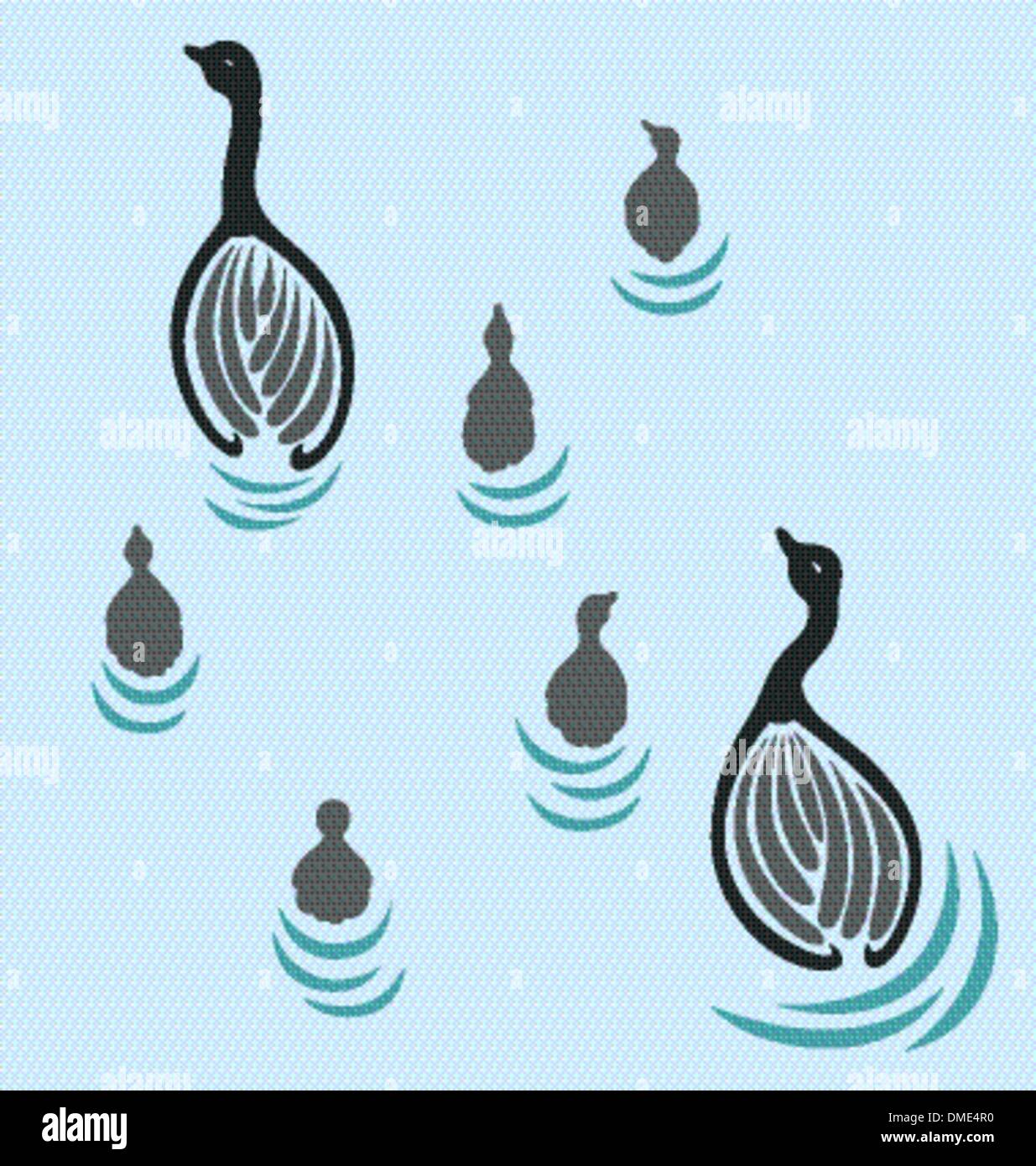 Swan cut out Stock Vector Images - Alamy