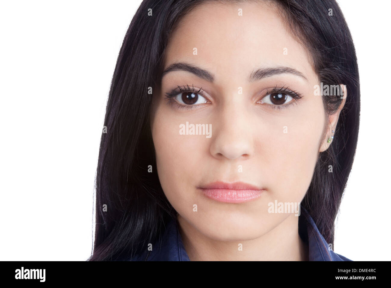 Young Woman Face Stock Photo - Alamy