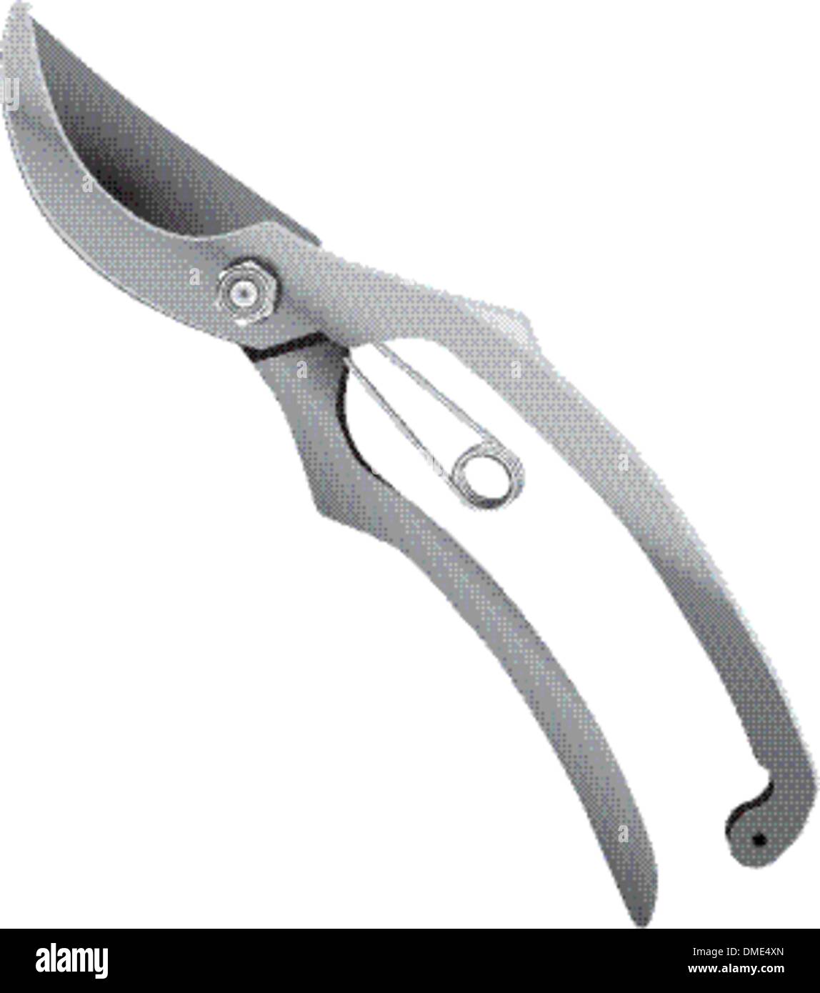 Shears hedge cutout Stock Vector Images - Alamy